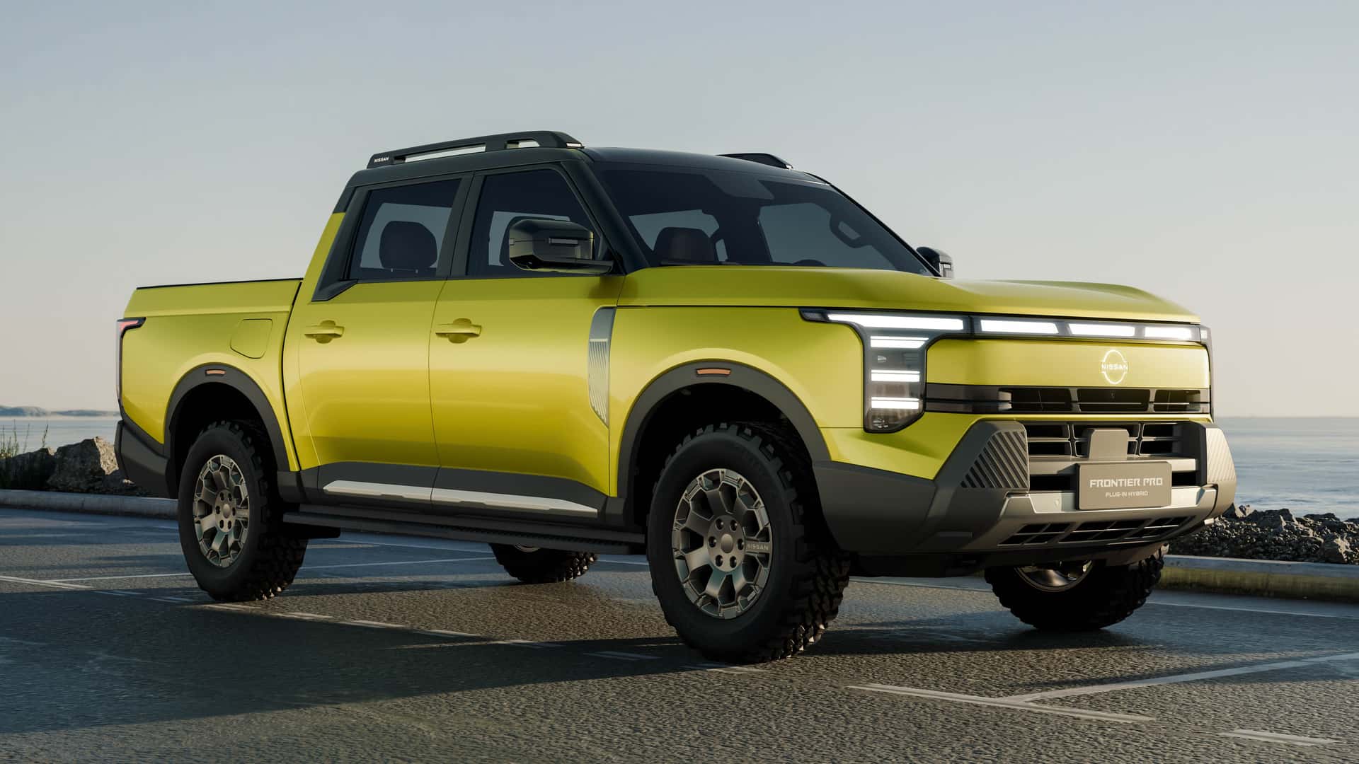 Nissan presentó la nueva Frontier Pro híbrida enchufable: su primera ...